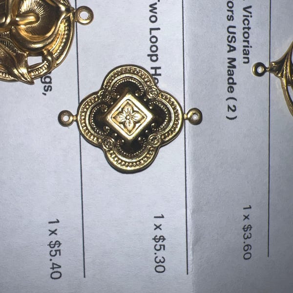 Glue on Tassel Filigree Bead Caps Raw Brass 20mm ( 4 ) USA Made - Etsy