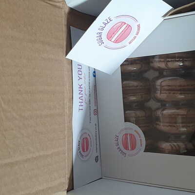 Chocolate Orange Macarons Box - Etsy