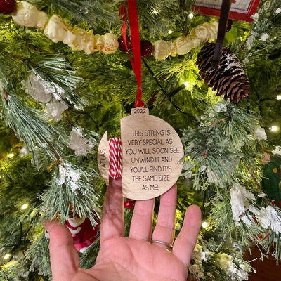 Personalized Height Ornament, Christmas Gift Ideas, Wooden Ornament ...