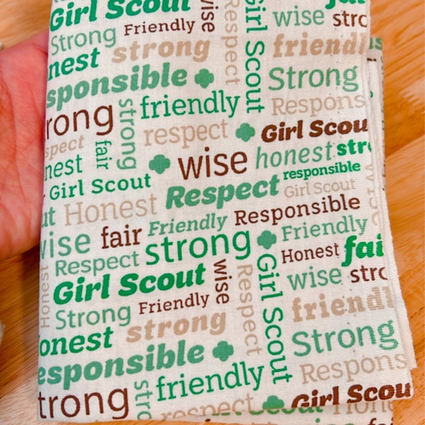 Girl Scouts Cookies Fabric by Fat Quarter FQ Half Many Club 100% Cotton ...
