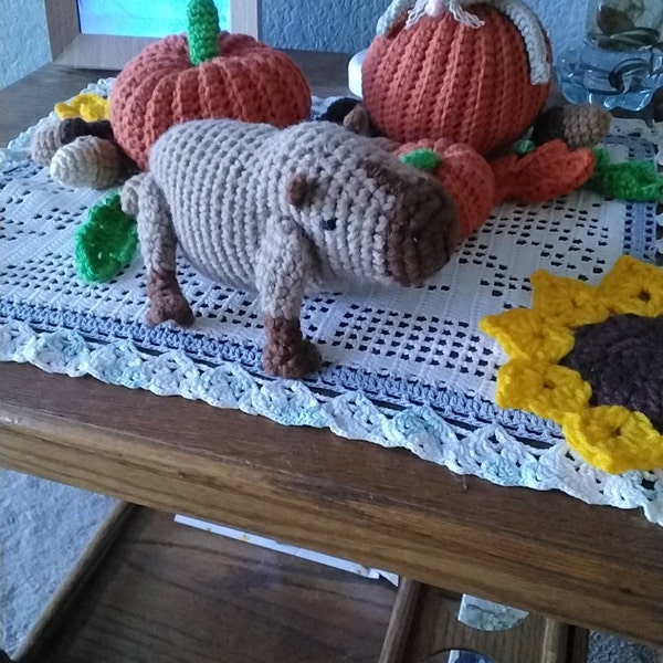 Capybara Crochet Pattern, Amigurumi Capybara Tutorial, DIY Crochet Mini ...