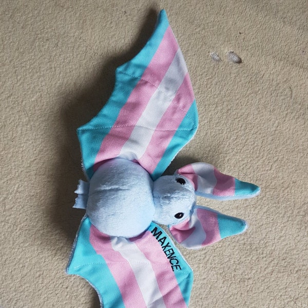 Handmade Blue Transgender Pride Bat Doll - Made to Order LGBTQIA Gift ...
