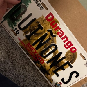 Sinaloa Mexico License Plate 01 Placa Mexican - Etsy