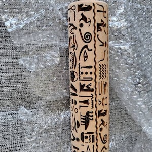 Mexican Folk Pattern Mini Rolling Pin, Embossing Rolling Pin, Laser ...
