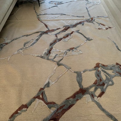 Blue Tufted Rugs 8x10 Rugs 9x12 Living Room Rugs Handmade Rugs - Etsy