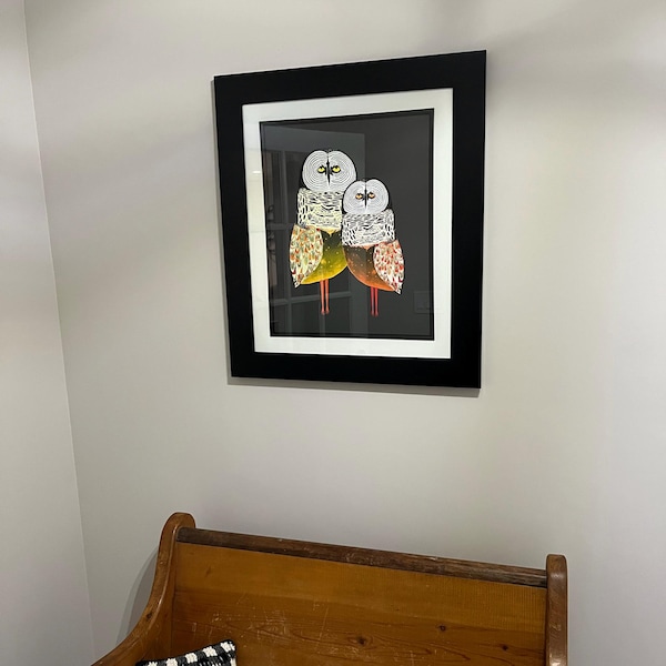 Magical Owls Art Print: Whimsical Home Decor, Gift for Bedroom, Kitchen ...