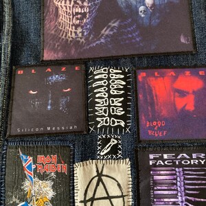 Moon Flower Back Patch Print on Black Cotton Canvas - Etsy