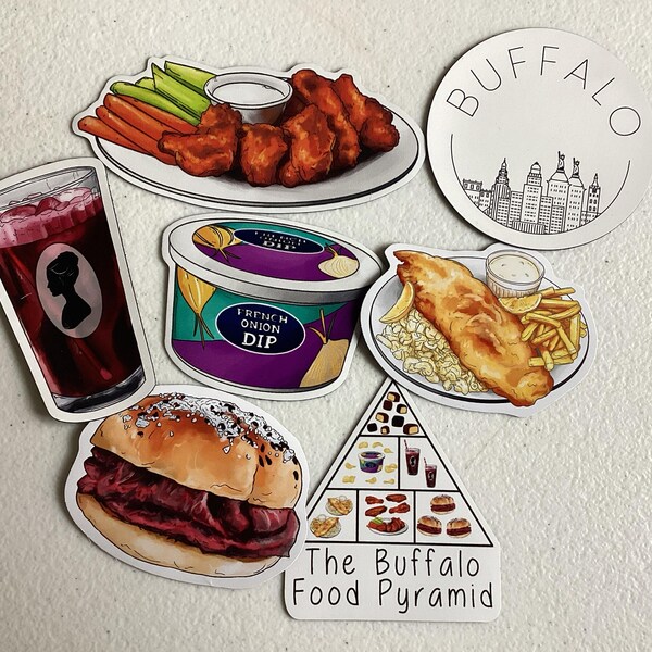 Kawaii Buffalo Sticker, Kawaii Buffalo Magnet, Cute Buffalo, Buffalove ...