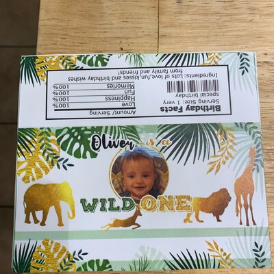 DIGITAL DOWNLOAD Wild One Theme Candy Bar Wrappers Chocolate Labels ...