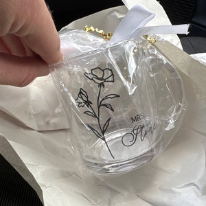 Future Mrs Mug, Flower Bride to Be Personalized Camp Mug or Glass Clear ...