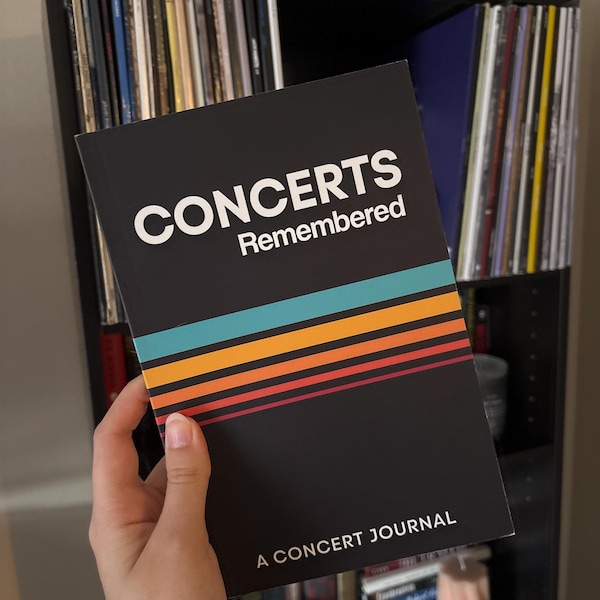 Concert Journal | Track Favorite Concerts | Music Diary and Logbook ...