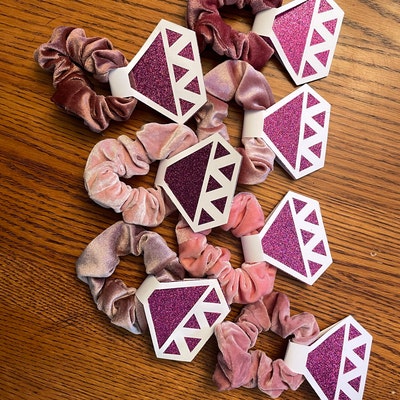 Diamond Bridesmaid Scrunchie Tag. SVG. Bridesmaid Proposal Gift. Vector ...