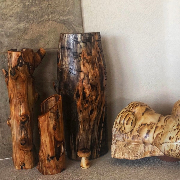 Twisted Nature Woodworking - Hand Carved Spalted Birch - Solid Wood ...