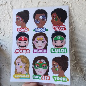 Face Painting Menu Board Digital Fast Faces Easy Face Painting Ideas - Etsy