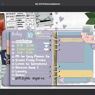 Boho Vibes Digital Sticker Mega Bundle Goodnotes & iPad August, Retro ...