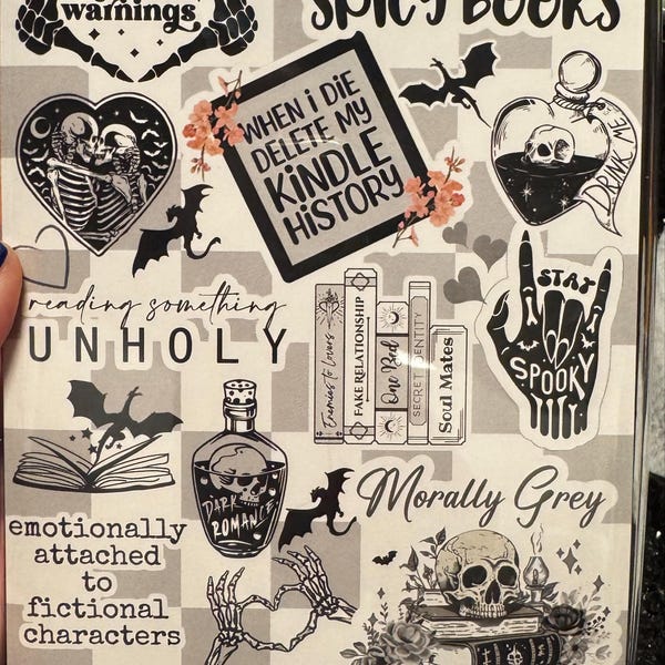 Kindle Insert for Clear Case, Holiday Christmas Book Theme, Kindle Skin ...