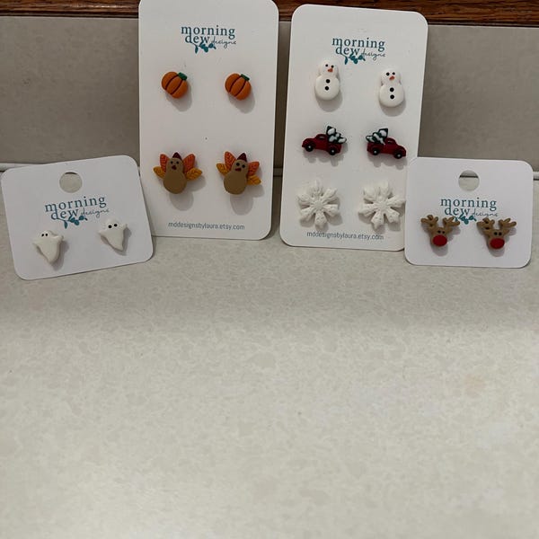 Polymer Clay Gift Tags Christmas Tags Thank You Tags Mr. & Mrs. Tags - Etsy