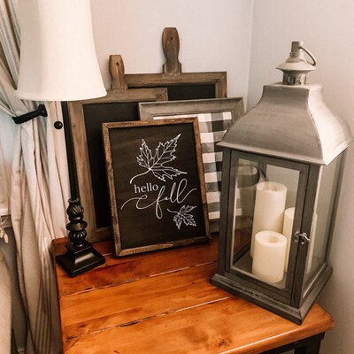 Hello Fall Laser 3D Wood Sign Fall Wood Sign Wooden Sign - Etsy