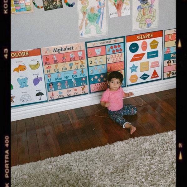 Alphabet Abc Poster - LAMINATED - Educators Classroom VINTAGE Chart ...