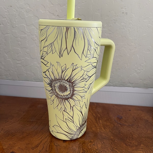 Sunflower Engraved Brumate Era Tumbler, 40oz Leakproof Tumbler With ...