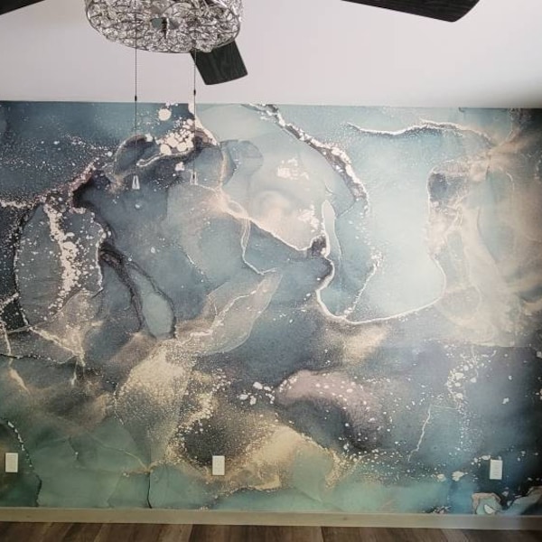 Rustic Industrial Metal Wallpaper Mural Textured Peel and Stick ...