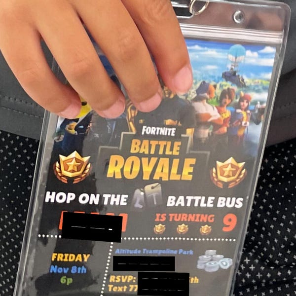 Battle Royal Birthday Invitation - Etsy
