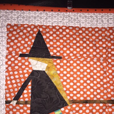 Halloween Special witch Paper Pieced Quilt Pattern in PDF - Etsy