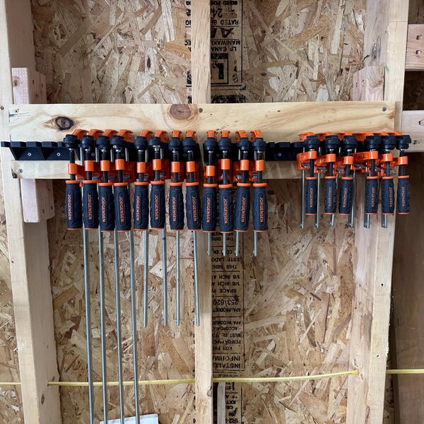 Parallel Clamp Wall Mount | Each Rack Holds 3 Clamps | Bessy | Pony ...