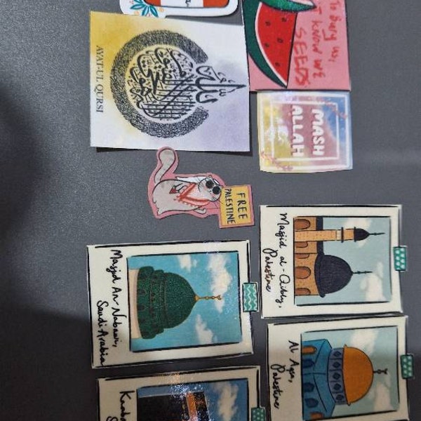 Pack of 3 Mosques Stickers Hijabi Stickers Islamic Stickers Journal ...