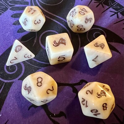 Dice RPG Set of 7 'spirit Of' Mammoth, Dungeons and Dragons, Pathfinder ...