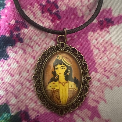 Persian Jewelry Wooden Earrings/ Colorful Pattern of Persian Tile ...