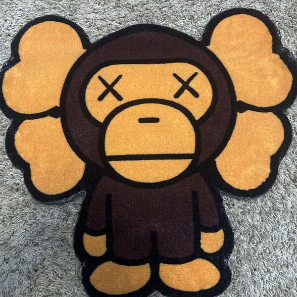 Kaws Rug Custom Tufted Rug Personalized Design Handmade Rug Anime ...