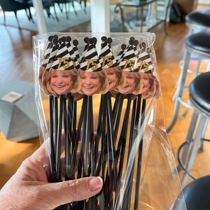 Custom Face Fans on a Stick, Face Cutouts for Bachelorette, Big Head ...