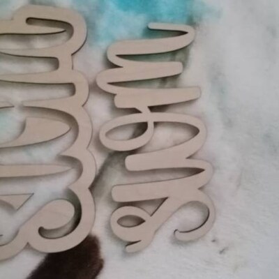 Stacked Custom Name Sign, First & Middle Name Sign, Wood Name Sign ...