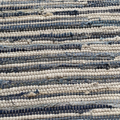 Extra Large Braided Chindi Round Rugs, Dining Room Area Carpet, 5 Feet ...