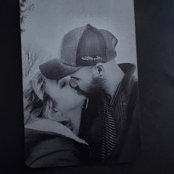 Photo Wallet Card Love Note - Add Back Handwritten Engravings - Laser ...
