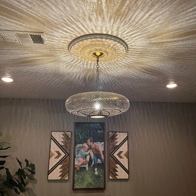 Modern Night Light Moroccan Pendant Light, Brass Copper Lamp Shades - Etsy