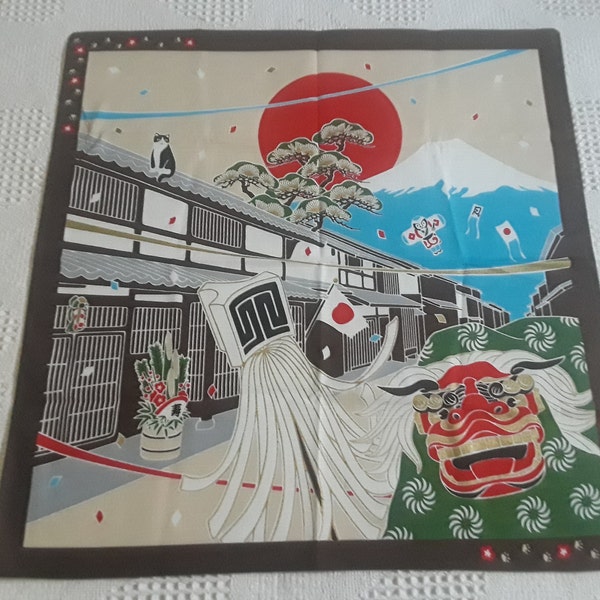 Furoshiki, Mt.fuji Fabric, Wrapping Cloth, Japanese Fabric, Tapestry ...