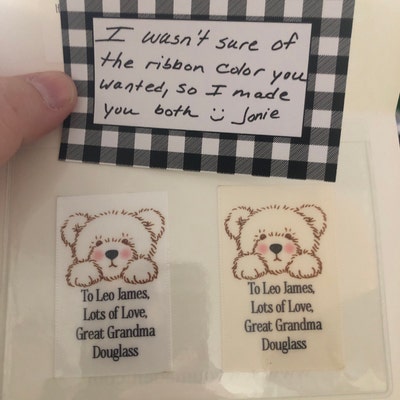 Quilt Label , Personalized Blanket Label, Sew on Quilt Tag Ribbon - Etsy