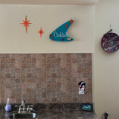 Mid Century Modern Atomic Starburst individual Acrylic Atomic Decor ...