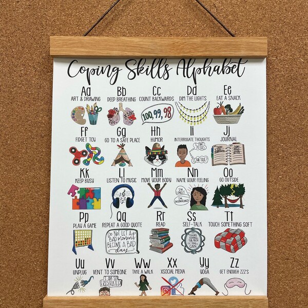Coping Skills Alphabet Poster| Coping Skills for Kids| Elementary ...