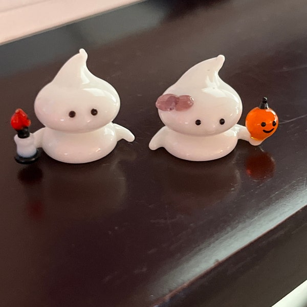 0.5" Tall Halloween Miniatures, Handmade Lampwork Glass Halloween ...