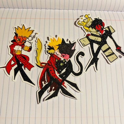 Trigun Maximum : Vash , Wolfwood & Knives Acrylic Keychain - Etsy