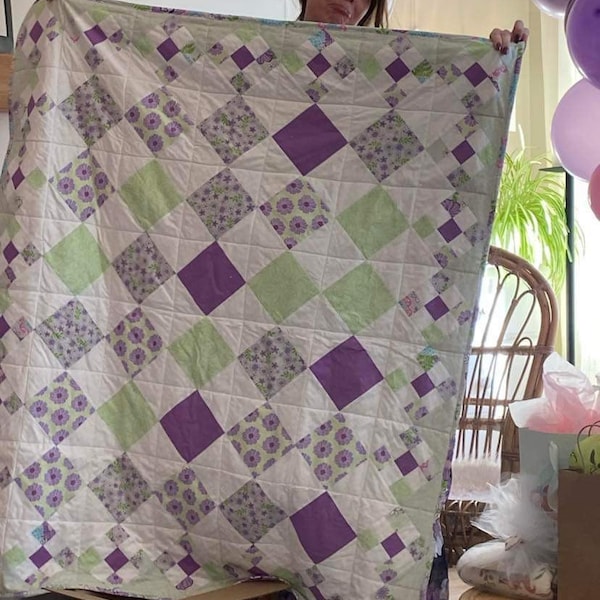 Easy PDF Digital Download Quilt Pattern, Diamond Patch #415 Designed by ...