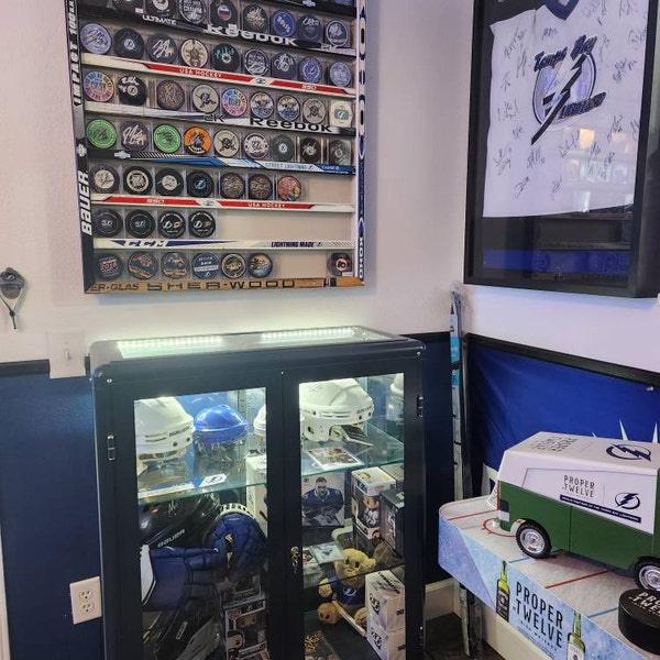 Rustic US Flag W/vintage Wood Hockey Sticks hockey Flag, Hockey Decor ...