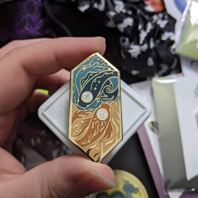 School of Magic: Evocation gold Plating Hard Enamel Pin - Etsy