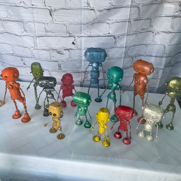 14 Giant Rustic Robot Steampunk Robot Space Robot Old Robot Welded Art ...