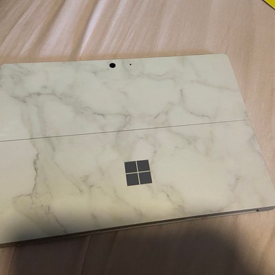 Surface Go White Marble Top Cover Sticker Surface Decal Protection Skin ...