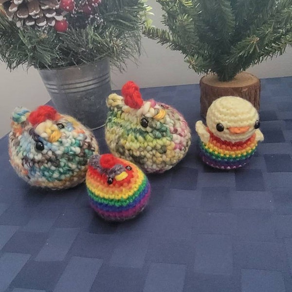 Puddin' Chicken, Amigurumi, Crochet, Chicken - Etsy