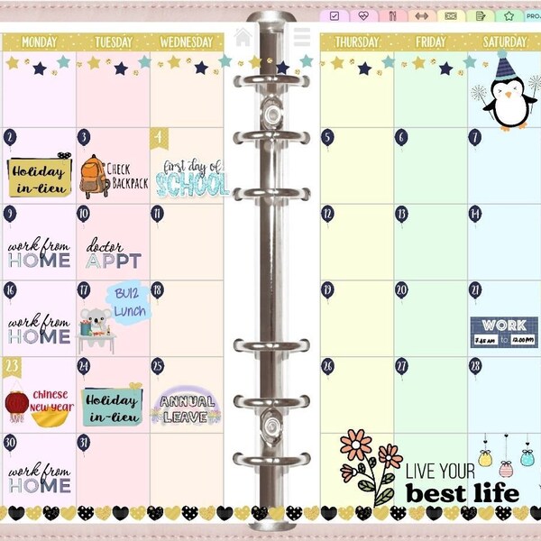 New Year 2021 Digital Planner Stickers | iPad & Android - Etsy